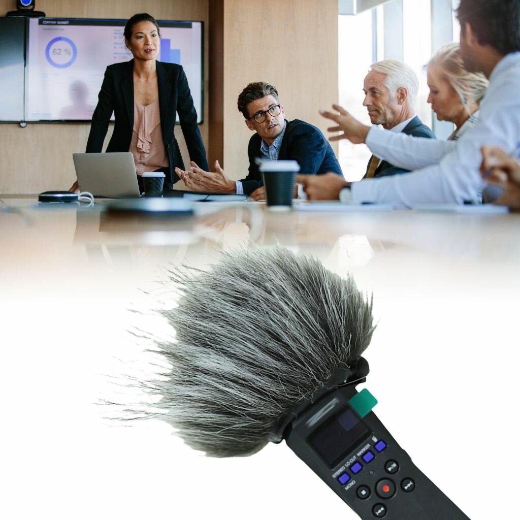 Аудио и аудиоаксессуары+Подходит для основного диктофона ZOOM H1 в ветрозащитном шерстяном чехле