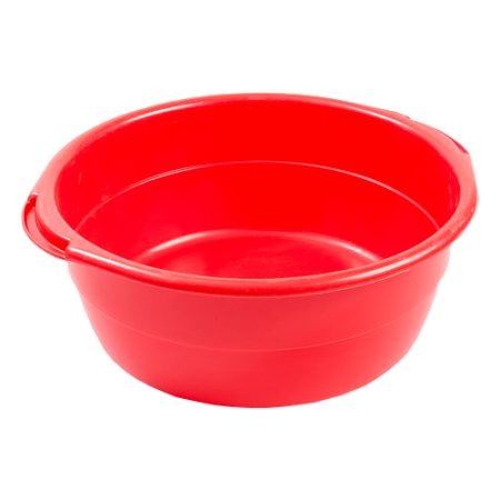 Таз 14 л, пластик, ударопрочный, для пищевых продуктов, круглый, цветной