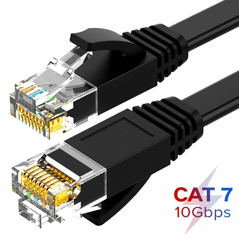 Круглый сетевой кабель CAT7 Ethernet Cat6, сетевой патч-корд RJ45 для ноутбука, разветвитель интернет-кабеля RJ45 для беспроводного маршрутизатора