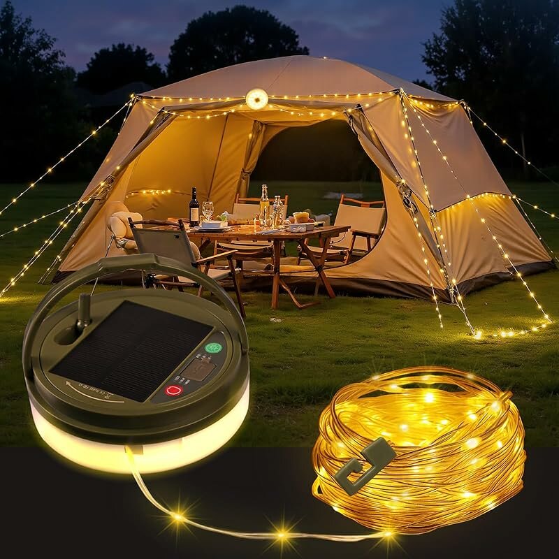 Солнечные гирлянды для кемпинга, 10 м