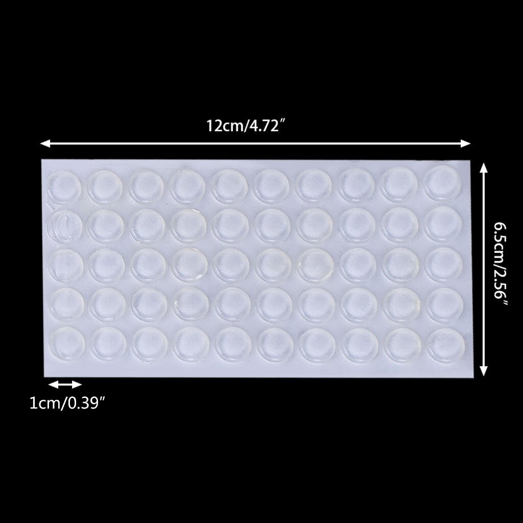 Силиконовые дверные стопоры (50 шт.), Полупрозрачный