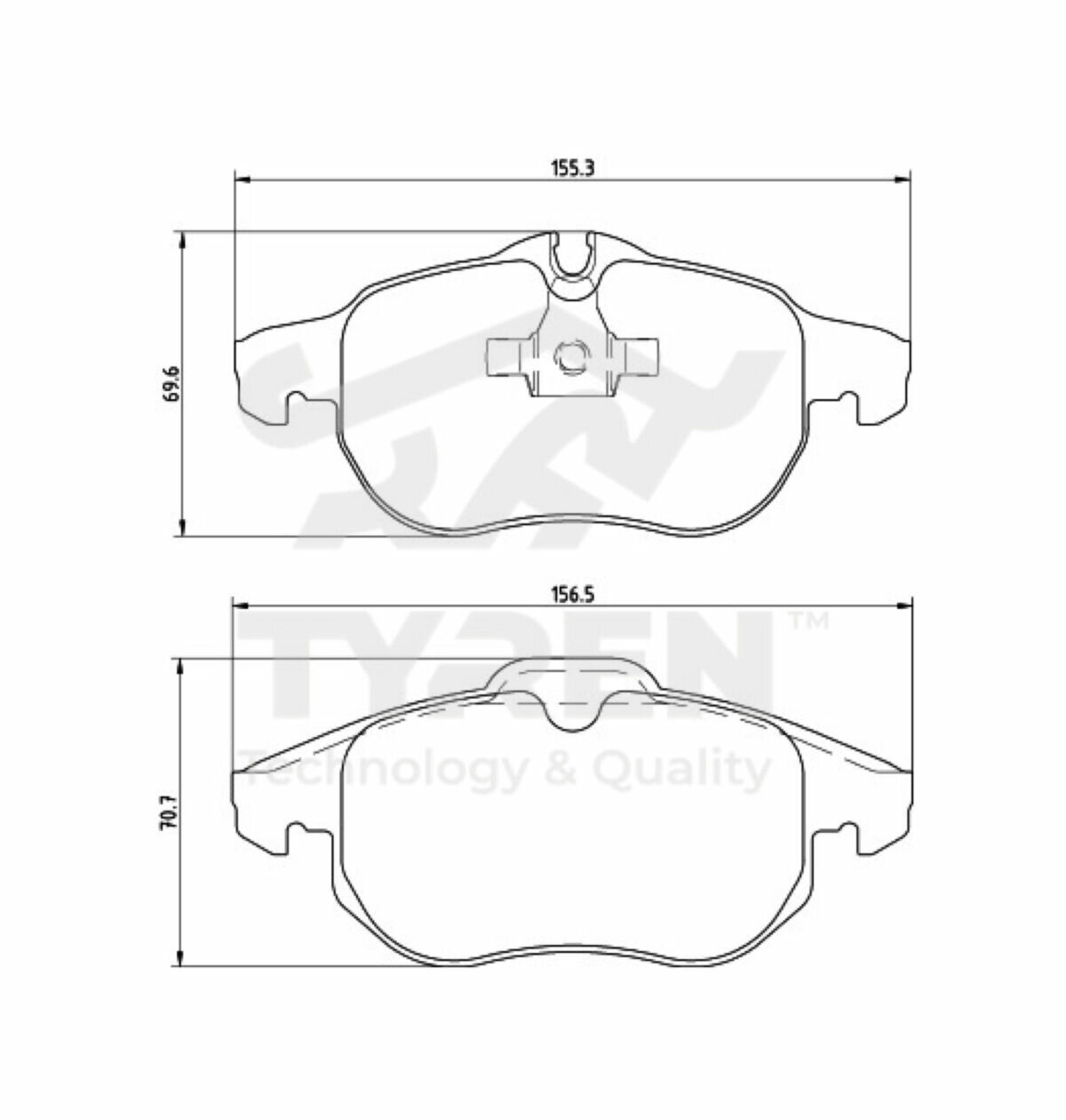 Колодки Тормозные Дисковые, Передние Opel Vectra C 02>; Saab 9-3 02>(Tyren Tyr1216881)