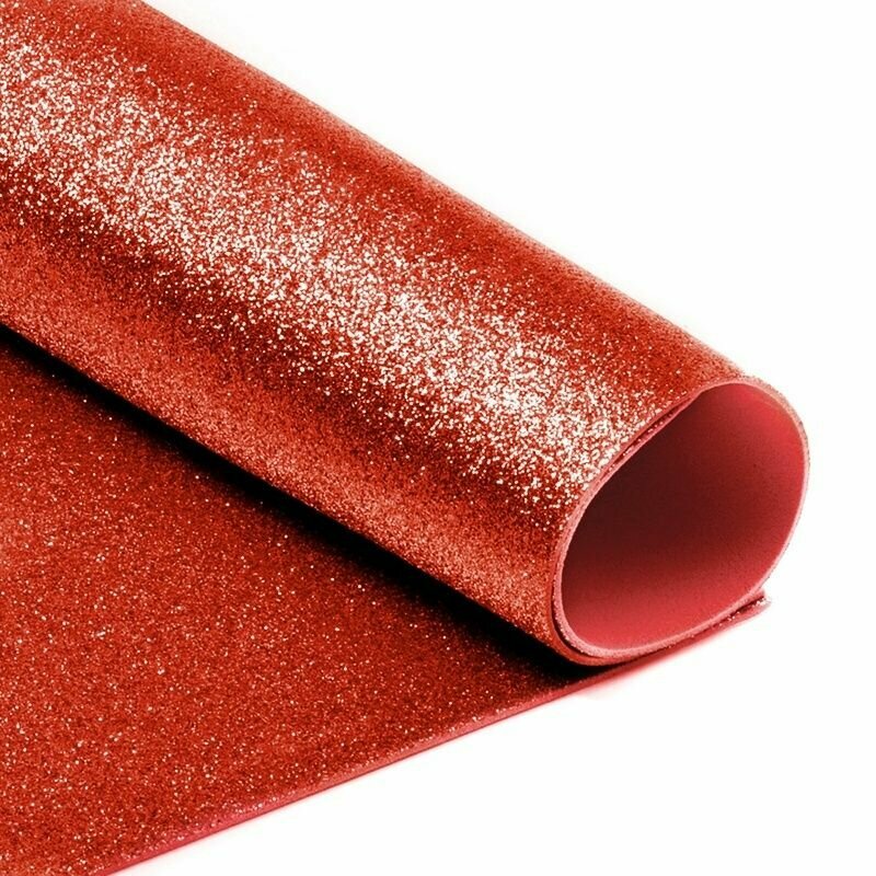 Глиттерный фоамиран Magic 4 Hobby 2 мм, светло-красный, 20х30 см, 10 шт (MG. GLIT. H034)