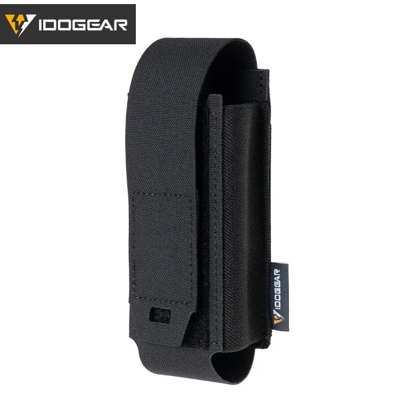 Тактический подсумок IDOGEAR 500D Nylon для фонаря и магазина Черный, Black