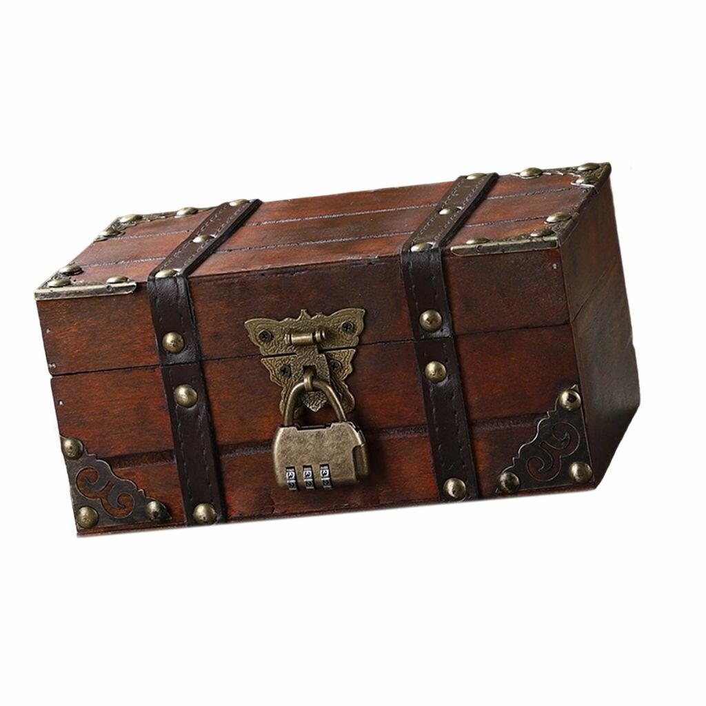 Китайский ретро-сундук с сокровищами с замком коробка для хранения ювелирных изделий-тип B Luoxia red + ретро-трехзначный замок