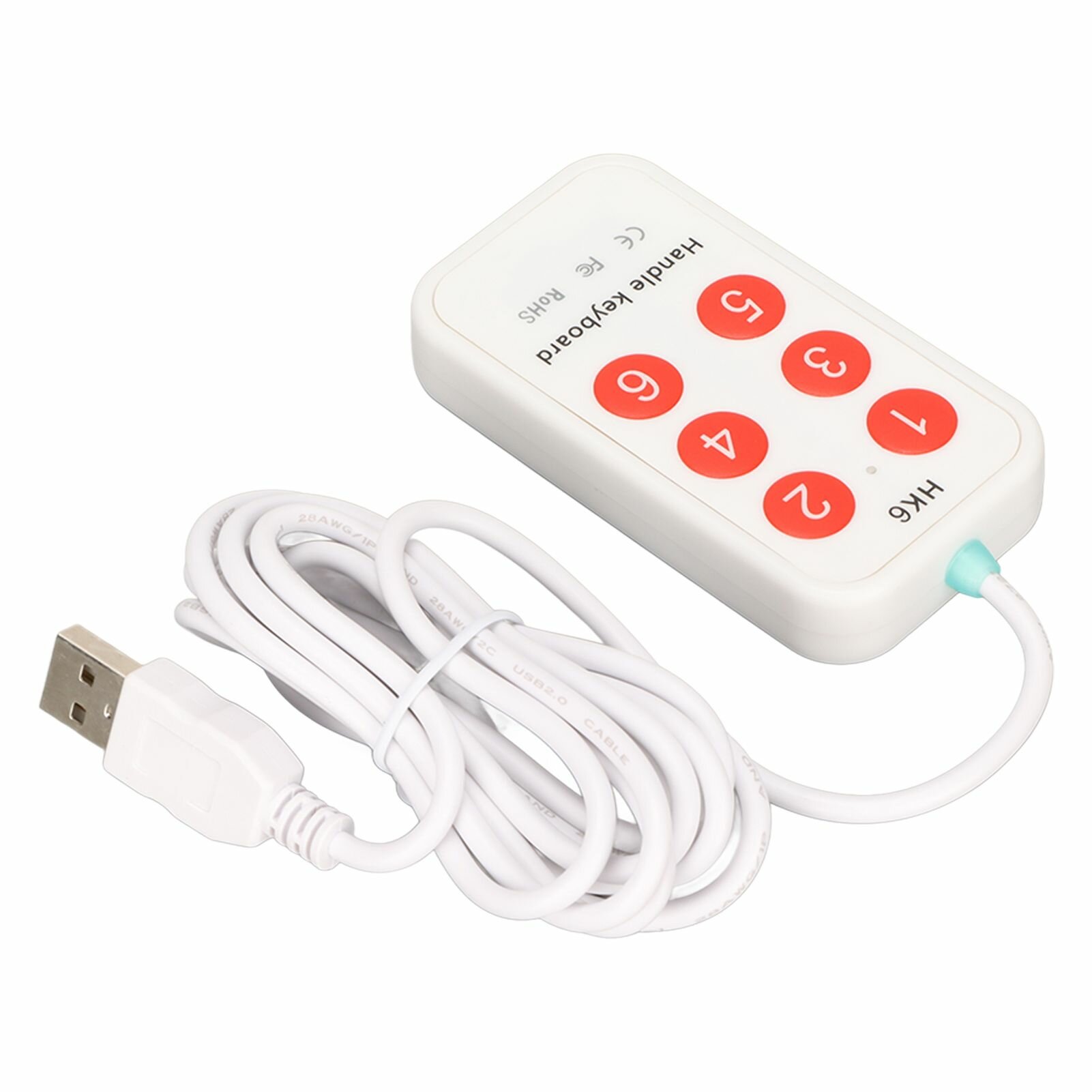 Программируемая клавиатура, 6 клавиш, USB, для сканирования изображений в больнице