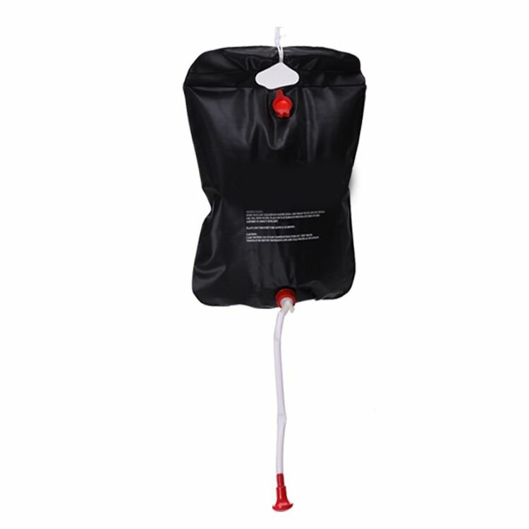 20-литровый солнечный душевой мешок, складной портативный походный душ с регулируемым переключателем, легкий, из ПВХ, герметичный, легко наполняется