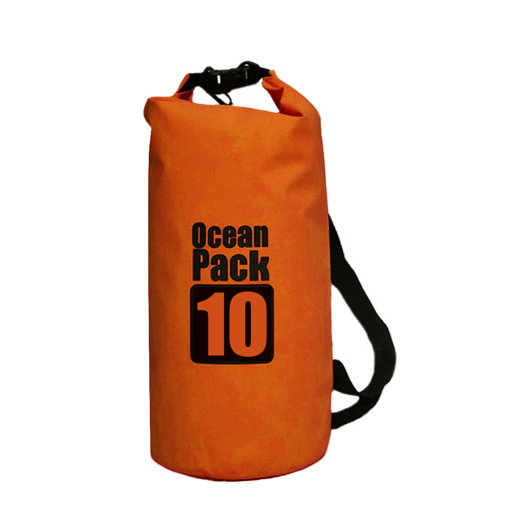 Черный Желтый Розовый Зеленый Светло-голубой Оранжевый Темно-голубой Водонепроницаемый сухой сумка с ремнями из 500D ПВХ для хранения, рафтинга, кемпинга, каякинга, плавания, путешествий, объем 5L 10L 15L 20L 30L, унисекс, сплошной цвет