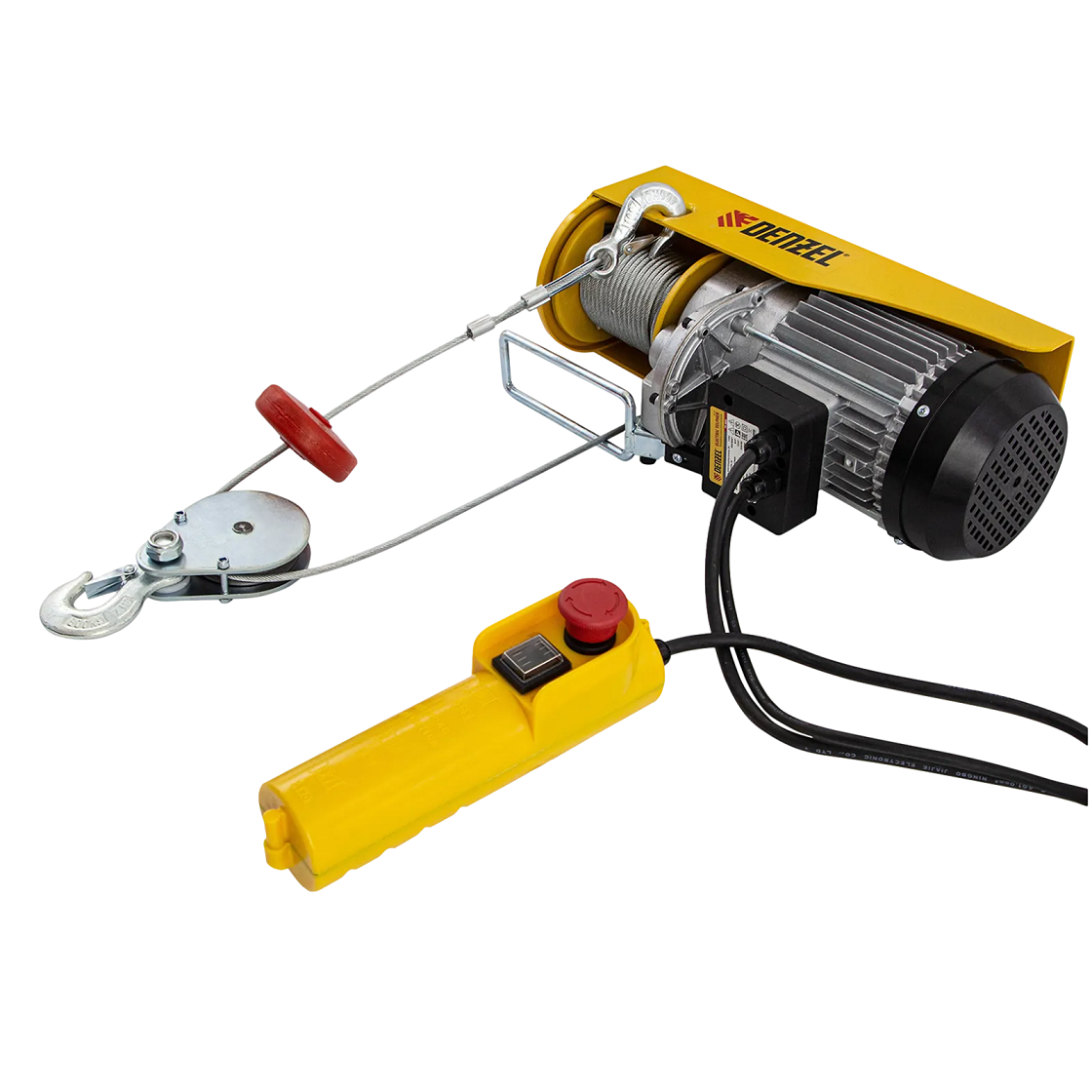 Тельфер электрический TF-800, 0,8 т, 1300Вт, 12м Denzel 52014