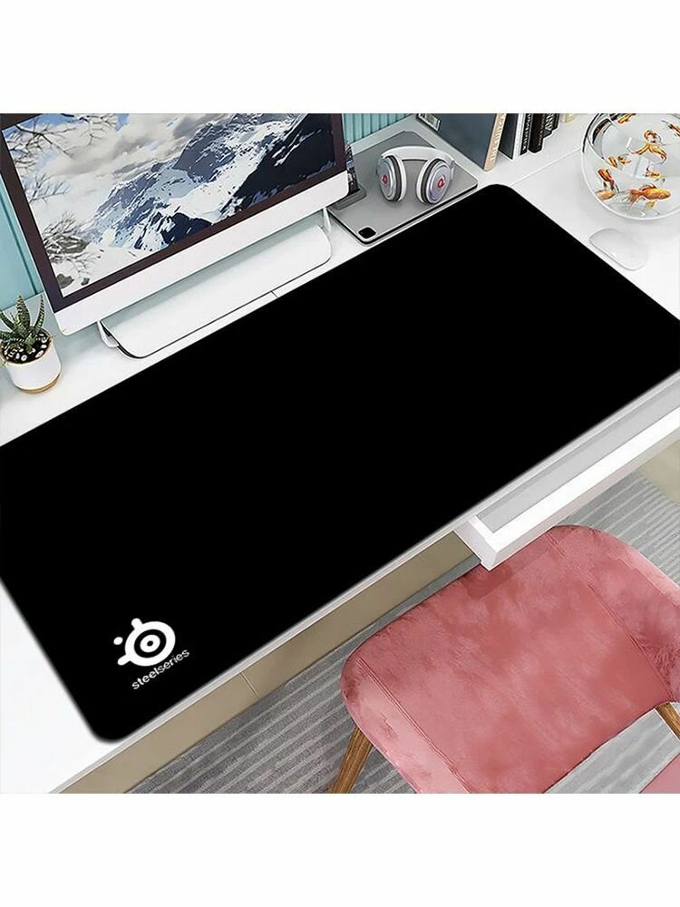 Коврик для мыши SteelSeries PC, XXL 400х900 мм, нескользящий, голубой/белый/светло-серый
