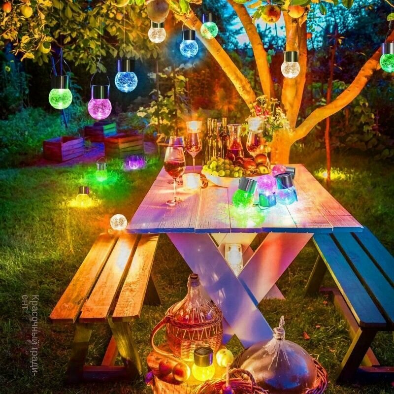 Люстра со стеклянным шаром