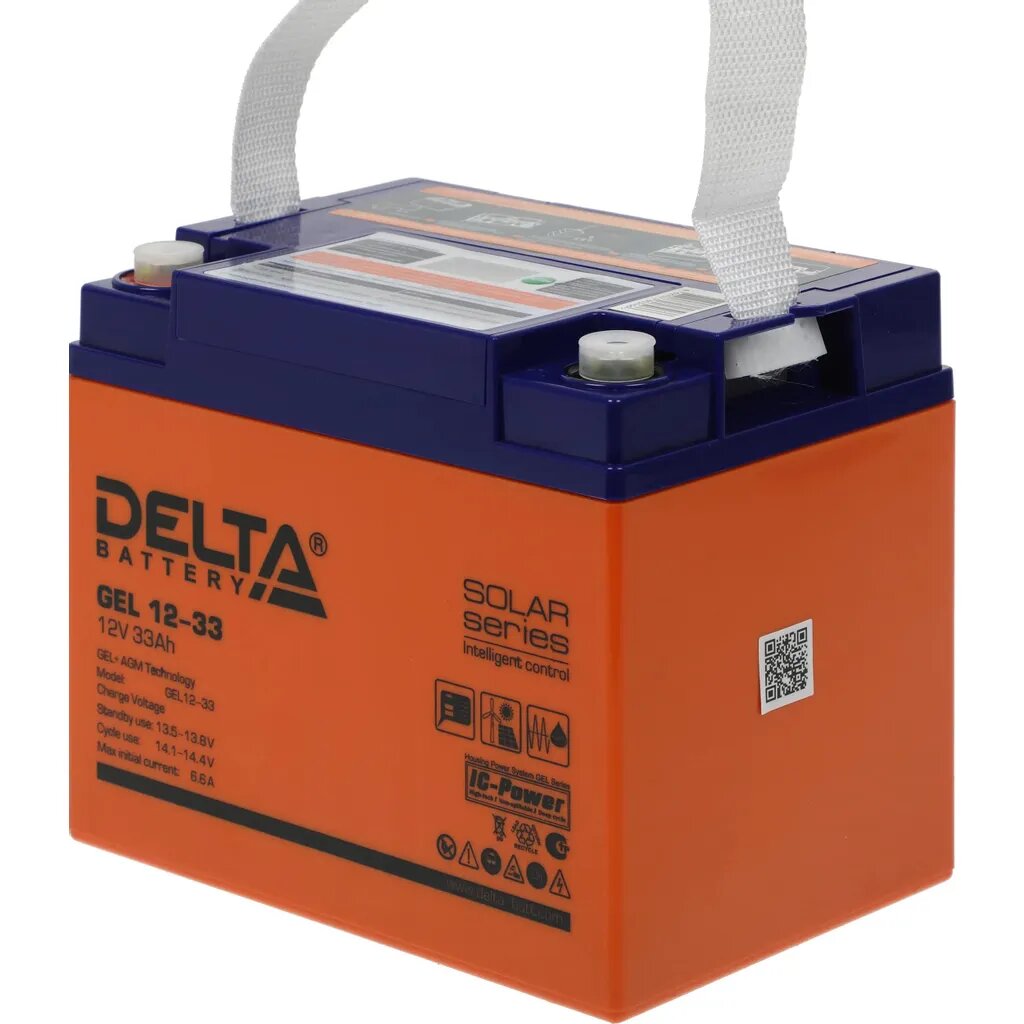 Аккумуляторная батарея Delta GEL 12-33 для ИБП, 12В, 33Ач