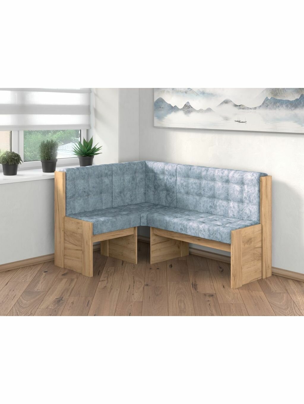 Кухонная скамья Квадро 146/106х52х86 см