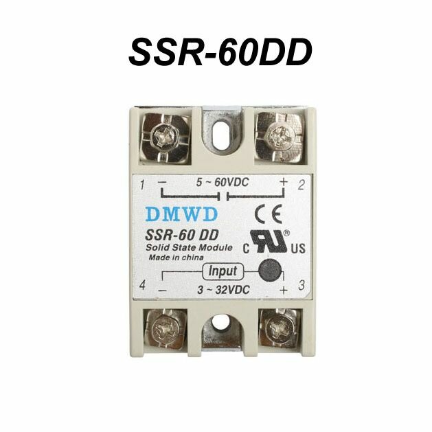 SSR-60DD Твердотельный модуль реле DC-DC Однофазный SSR 60A 3-32V TO 5-60V DC -4 шт.