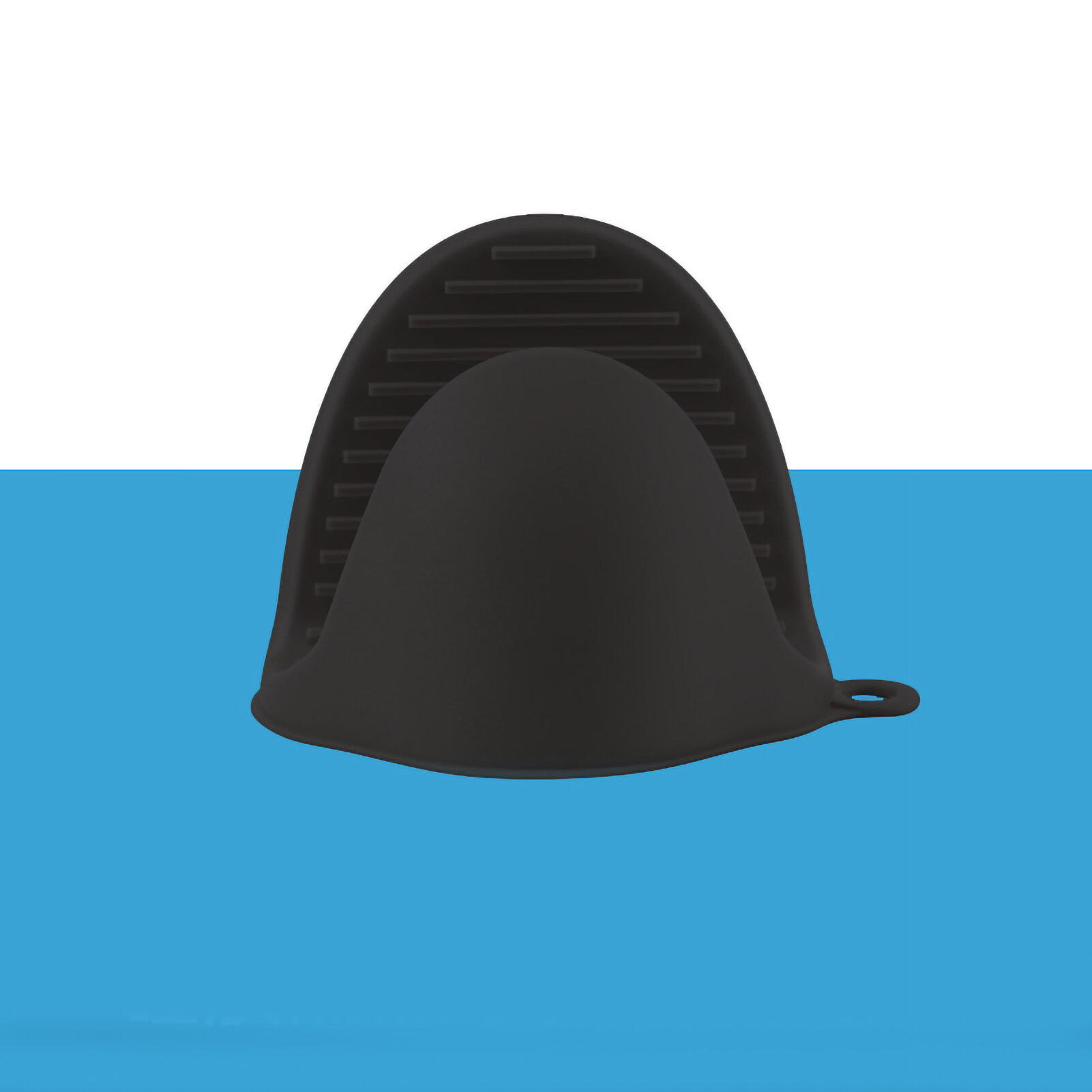 Силиконовая термоизоляционная перчатка-прищепка, противоскользящая, утолщенная, с защитой от ожогов, для выпечки, кухонная, черная