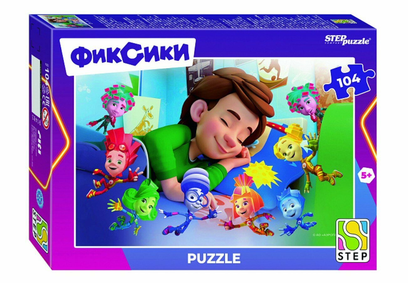 Пазл детский Step puzzle 104 деталей, элементов: Фиксики. Новый сезон
