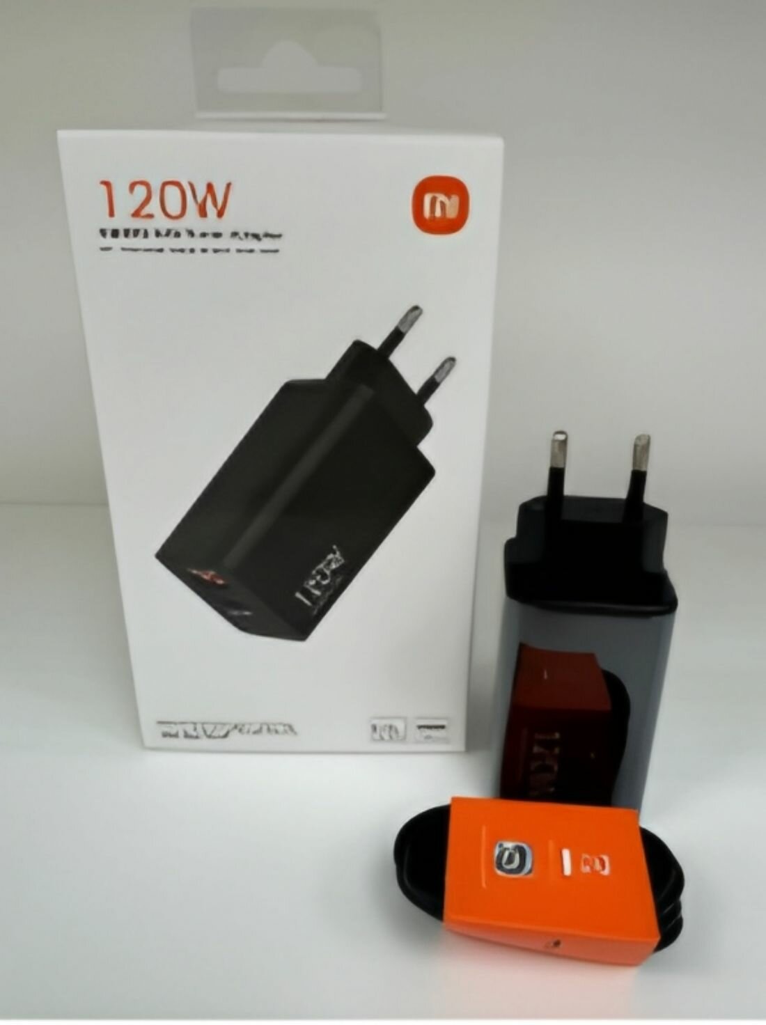 Блок быстрой зарядки 120w с шнуром в комплекте