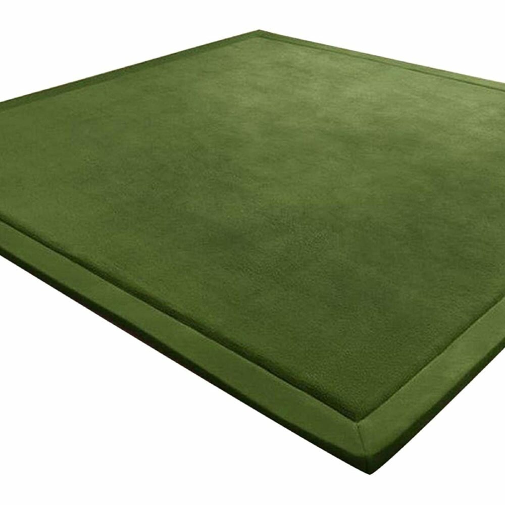 Утолщенный коралловый бархатный ковёр для ползания, детский мягкий татами, детский нескользящий увеличенный игровой коврик.