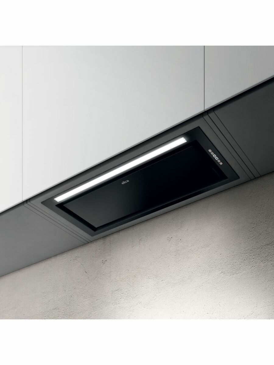 Вытяжка встраиваемая Elica Hidden ADV Plus BLGL/A/72, черный