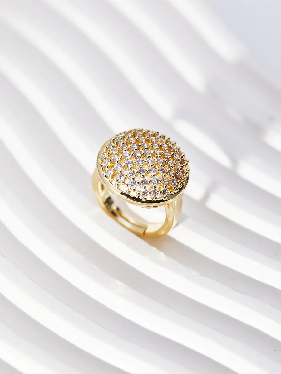 Кольцо, кристалл, циркон, кристаллы Swarovski, фианит