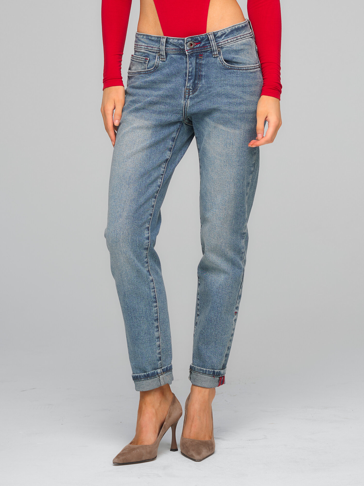 Джинсы широкие 