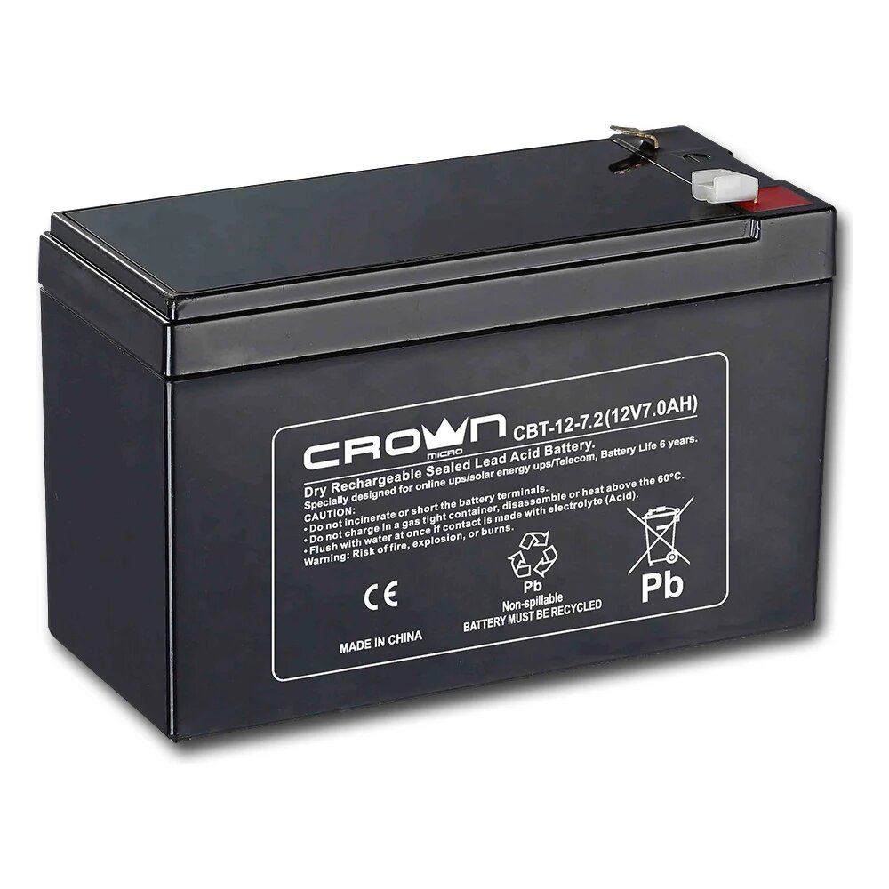 CROWN MICRO Аккумулятор CBT-12-7.2 CM000001677
