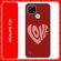 Чехол на Realme C21 / Реалми С21 с принтом "Love heart 1 - 14 февраля"