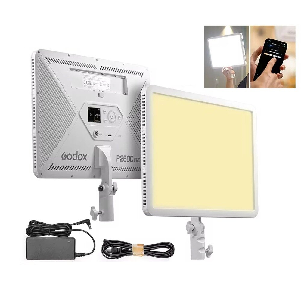 Godox LED P260C PRO Двухцветная Светодиодная Панель 2800-6500K С Регулируемой Яркостью Студийного Видеосигнала