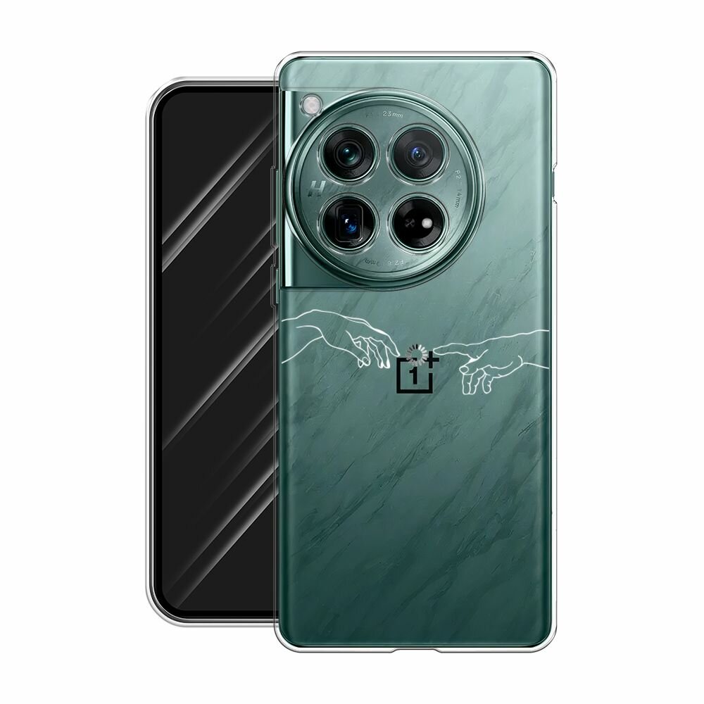 Чехол на OnePlus 12 / Ван Плас 12 с принтом "Загрузка творения", прозрачный — фото 1