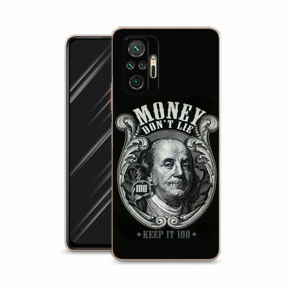 Чехол на Xiaomi Redmi Note 10 Pro / Сяоми Редми Нот 10 Pro с принтом Money dont lie — фото 1