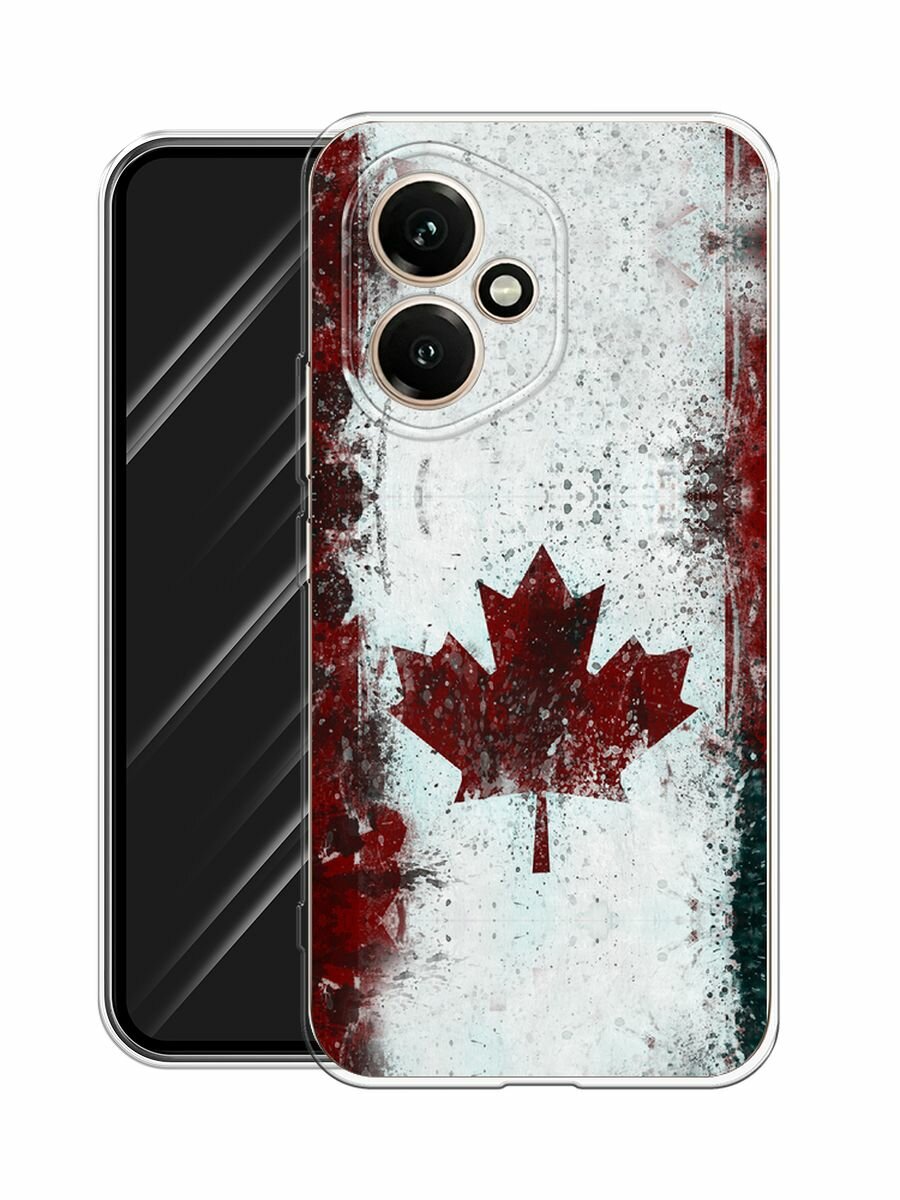 Силиконовый чехол на Honor 400 / Хонор 400 с принтом "Канада" — фото 1