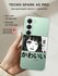 Чехол на Tecno Spark 40 Pro / Текно Спарк 40 Про с принтом "Cute anime girl", пр...