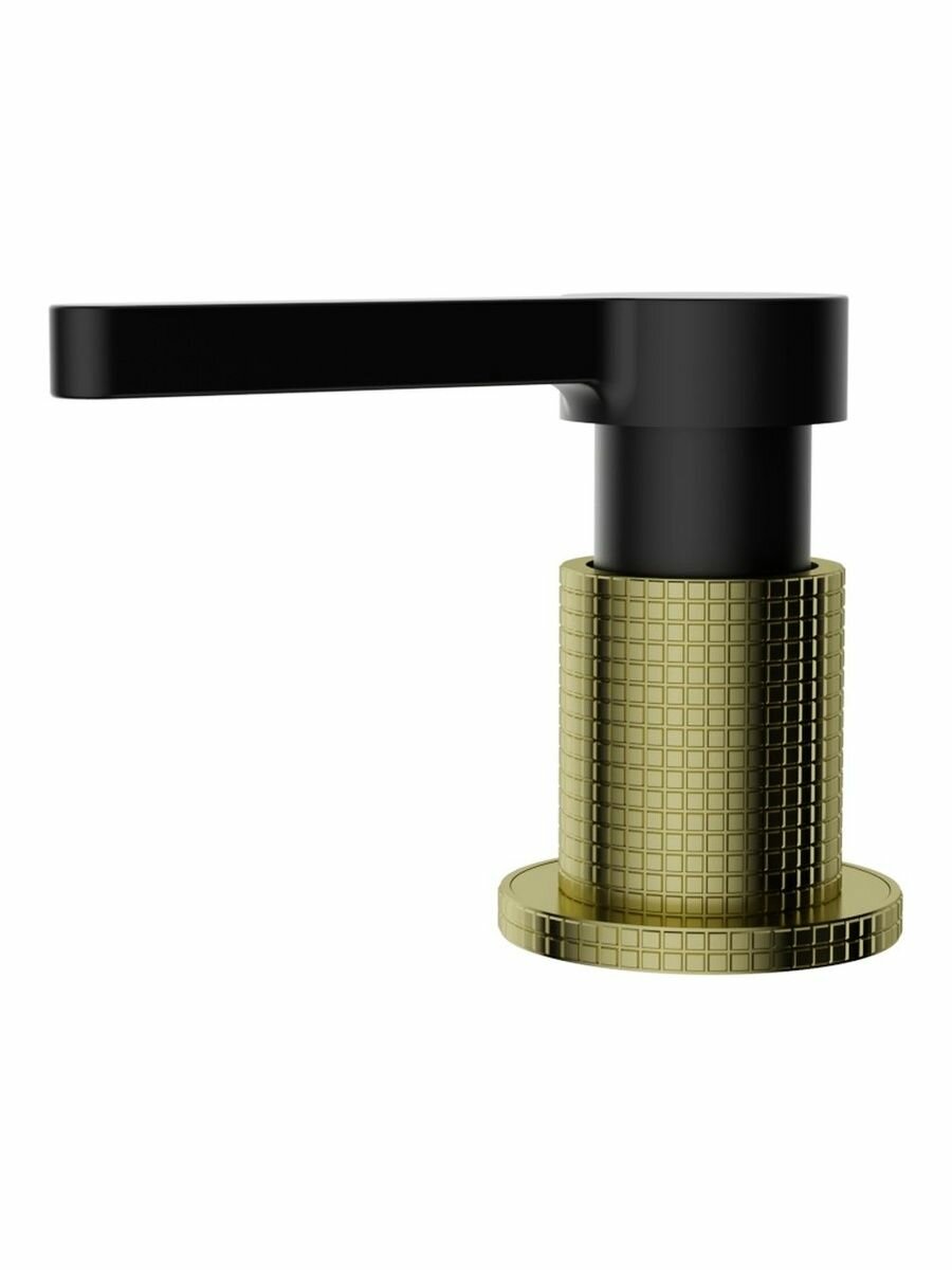 Дозатор для жидкого мыла/средства для мытья посуды/моющего средства с бутылкой OMOIKIRI OM-05-LG-GB, светлое золото/графит (врезной)