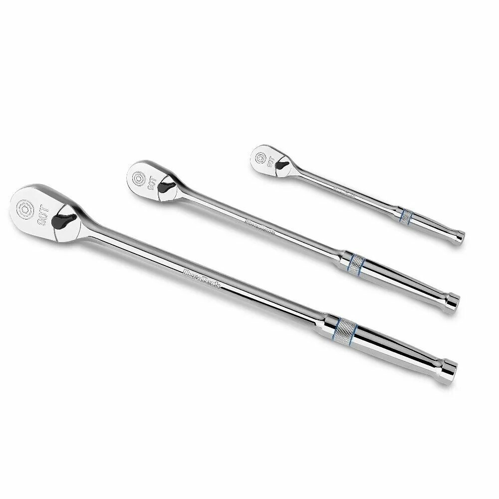 DuraTech 3PCS Пылезащитная 90-зубчатая трещоточная ручка (1/4+3/8+1/2)DR.