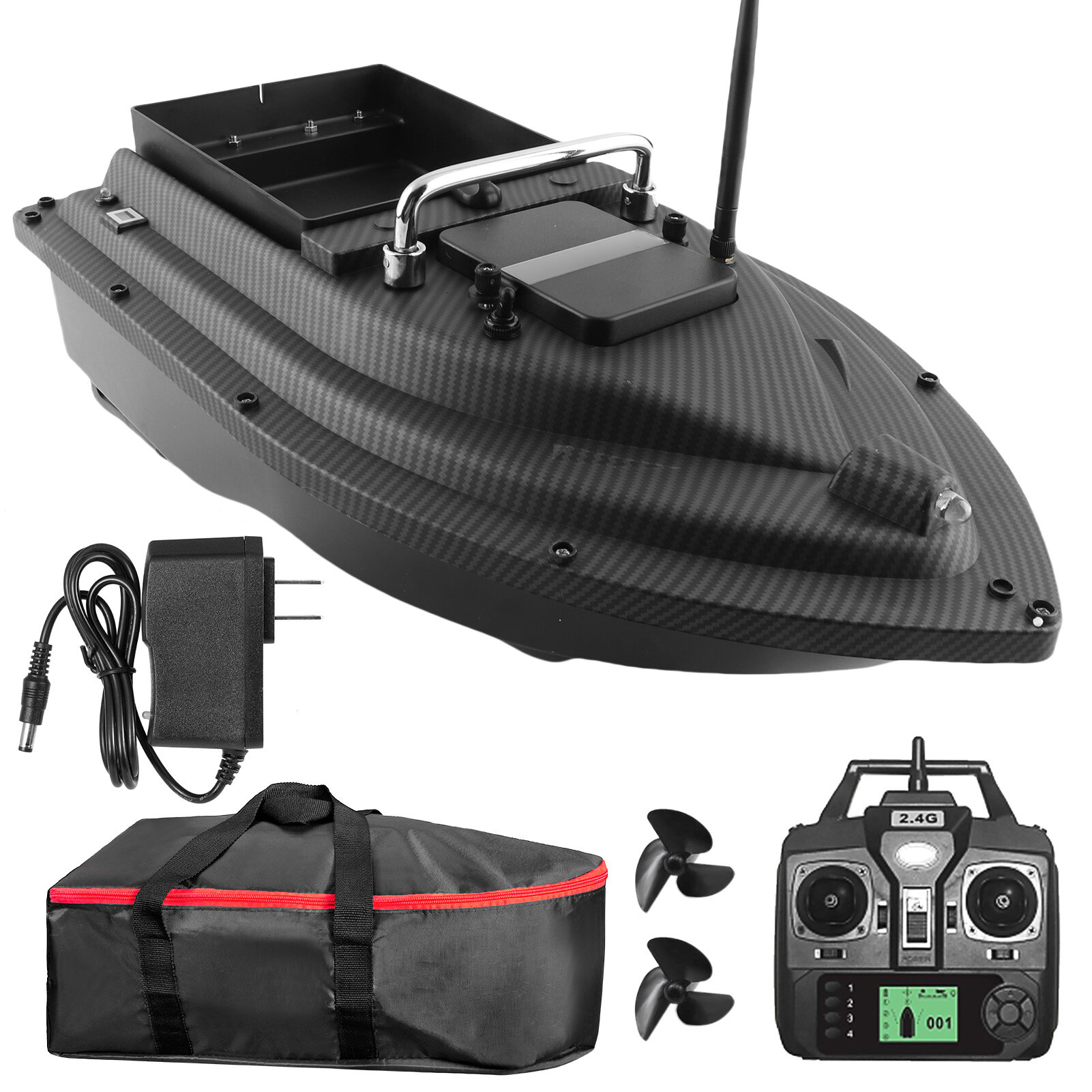 Рыболовная лодка с GPS-навигатором и большим контейнером для приманки, автоматическая лодка с дистанционным управлением на расстоянии 400-500 м