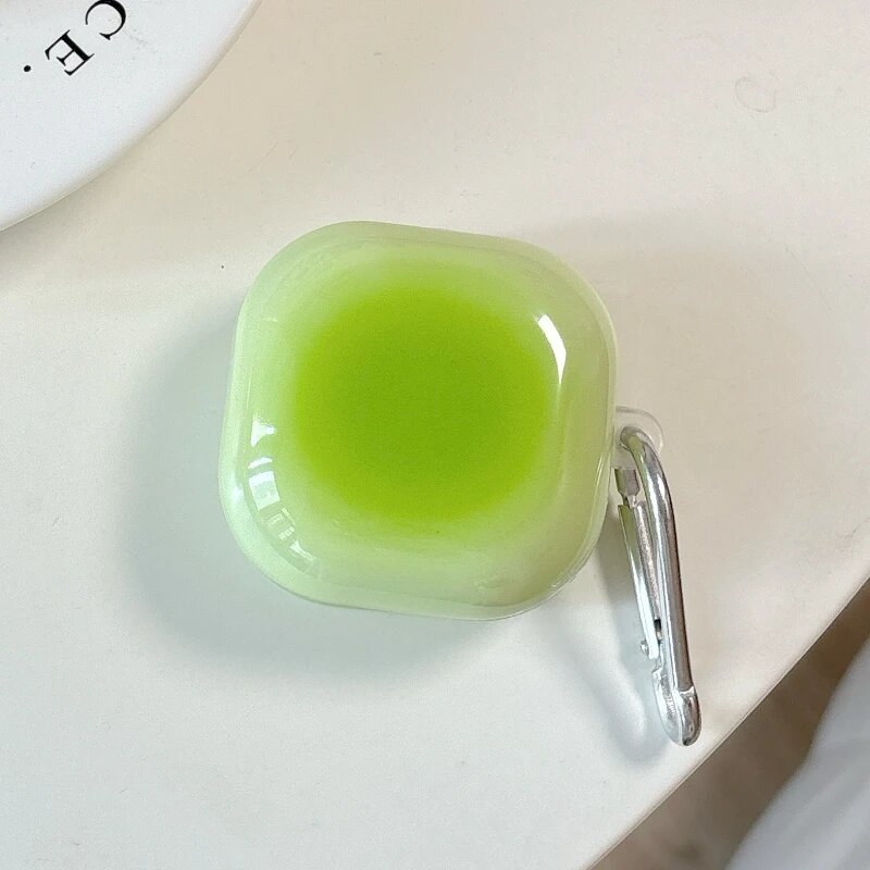 Чехол для наушников ярких цветов с градиентом для Samsung Galaxy Buds Live Buds FE Buds 2 Pro