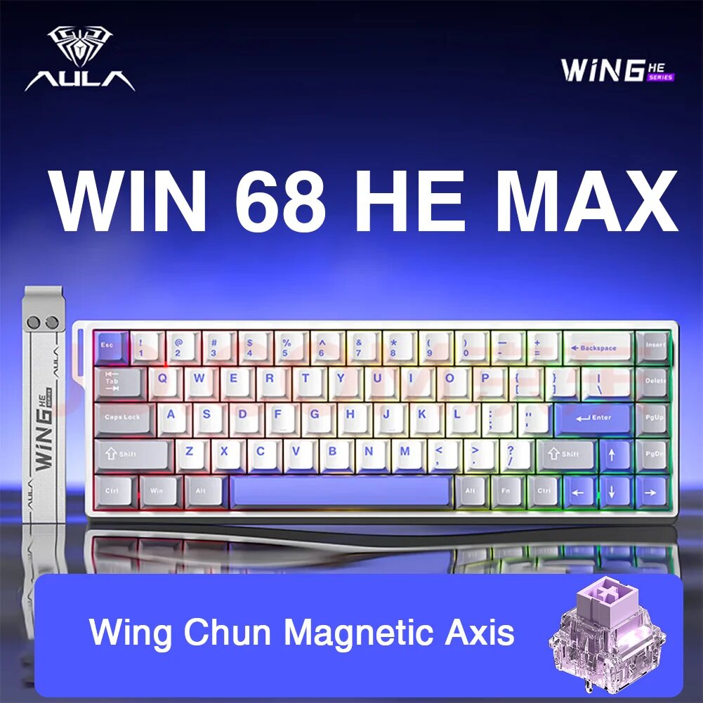 AULA WIN68 HE MAX механическая игровая клавиатура, Русская раскладка