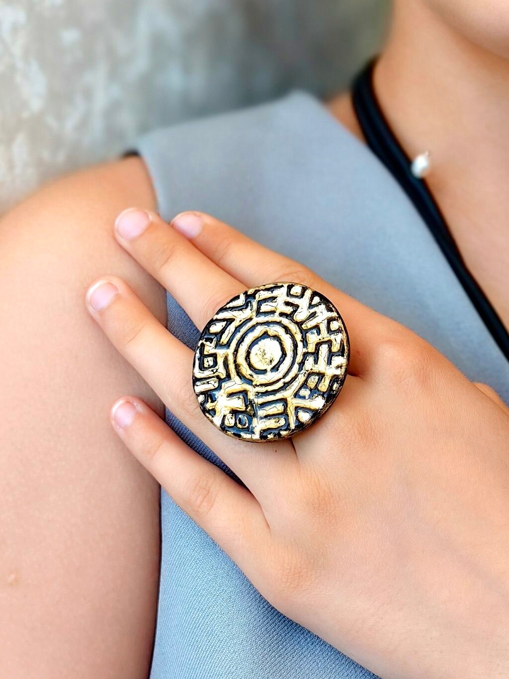 Кольцо P.J. MURANO, стекло