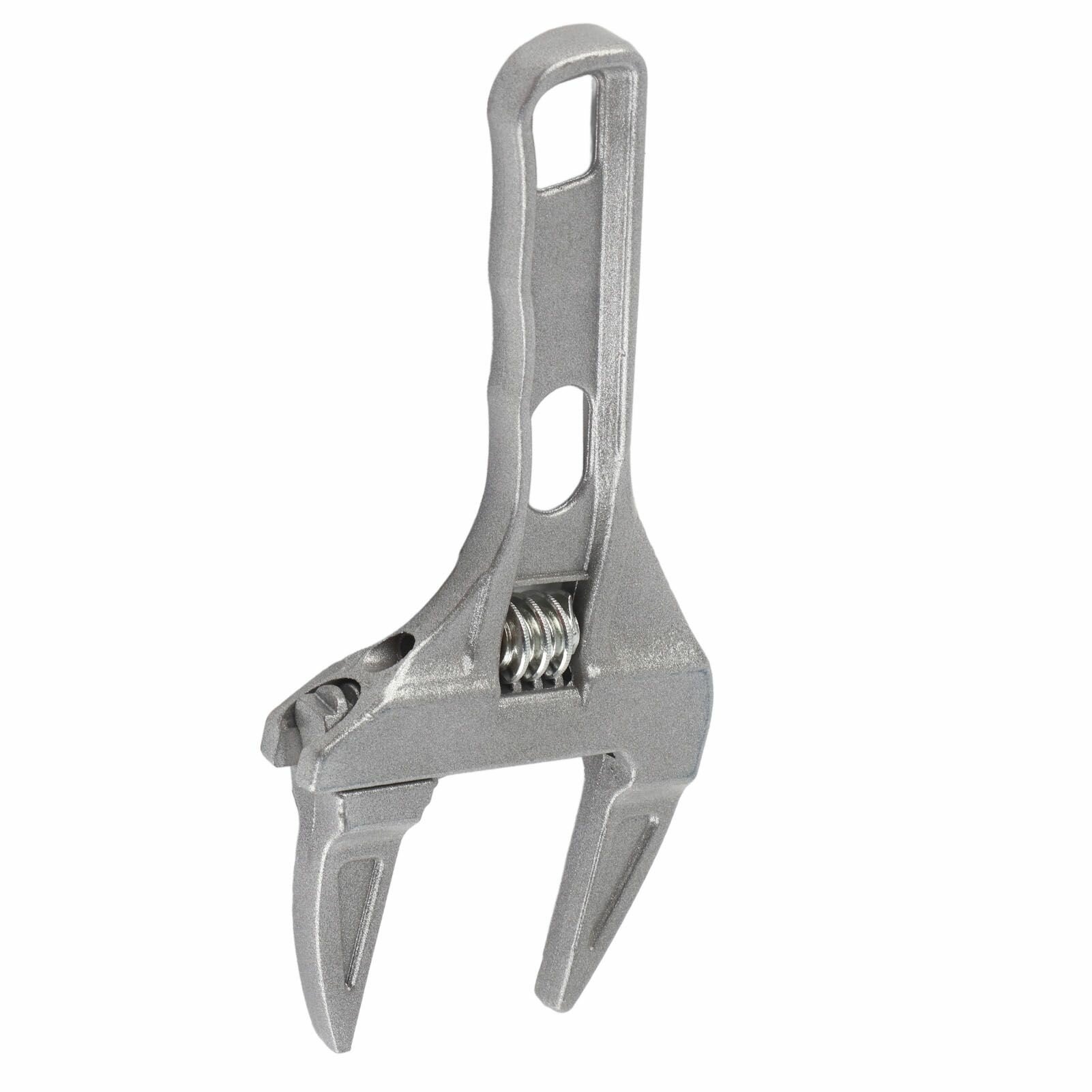 Ключ для ванной комнаты, алюминиевый регулируемый большой открывающийся ключ для инструментов для ремонта слива раковины в ванной, диапазон зажима 6 68 мм