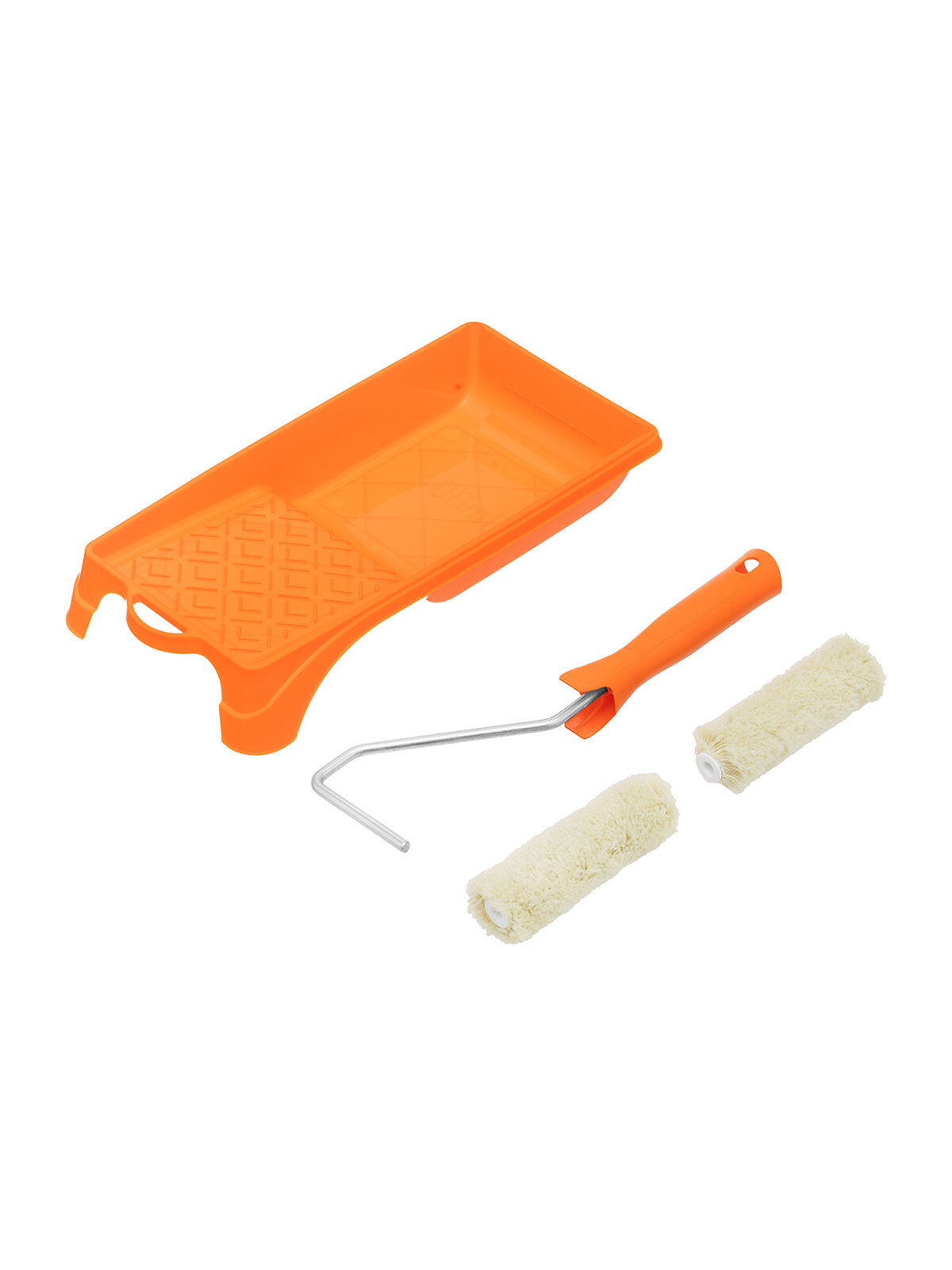 Малярный набор Сибртех, мини-валик 110 мм для фасадных работ, ванночка для краски 15 х 29 см, 80457