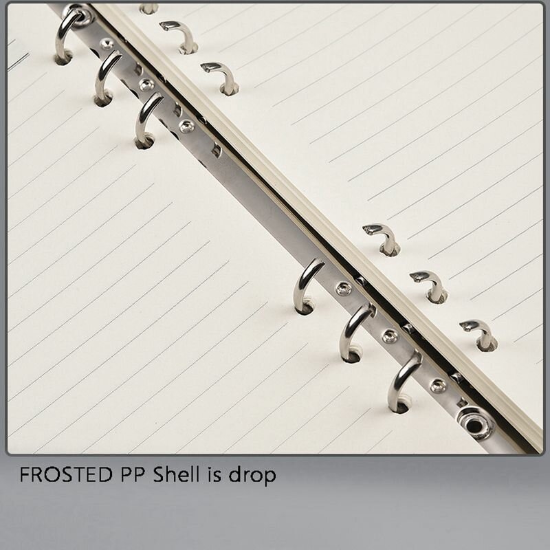 (X O A Z) Пластиковая папка с 6 кольцами, подходит совместим офисных принадлежностей формата Letter A5