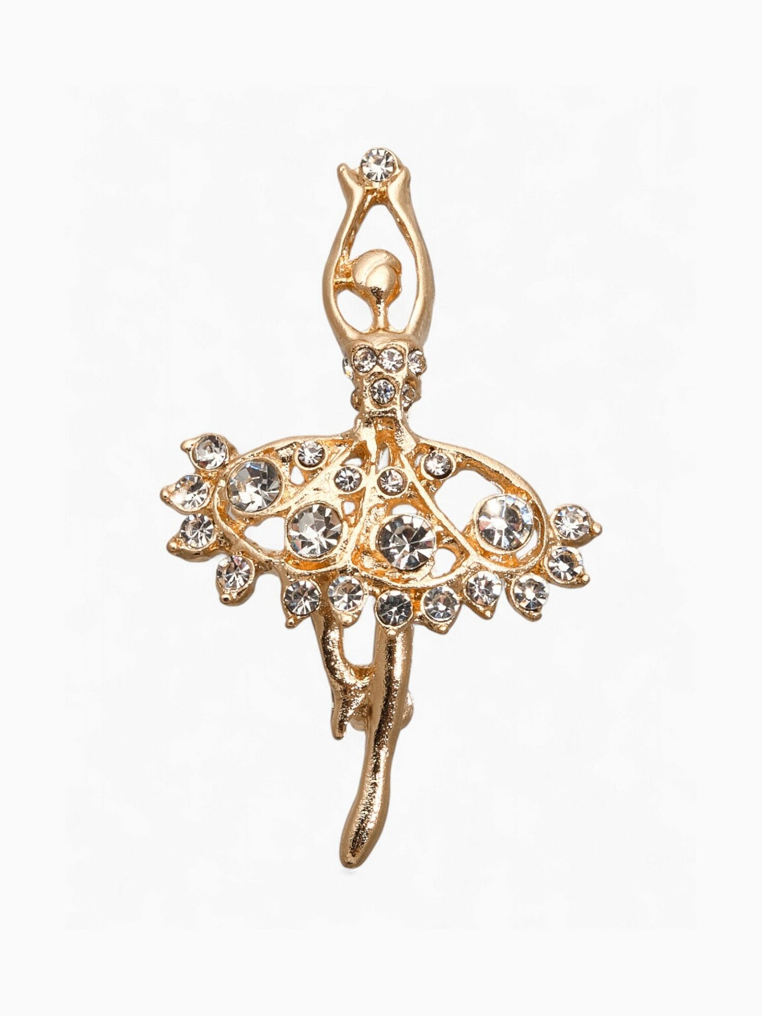 Брошь, стразы, металл