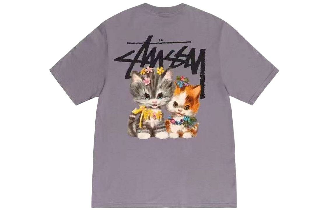 Майка Stussy, размер М, светло-фиолетовый