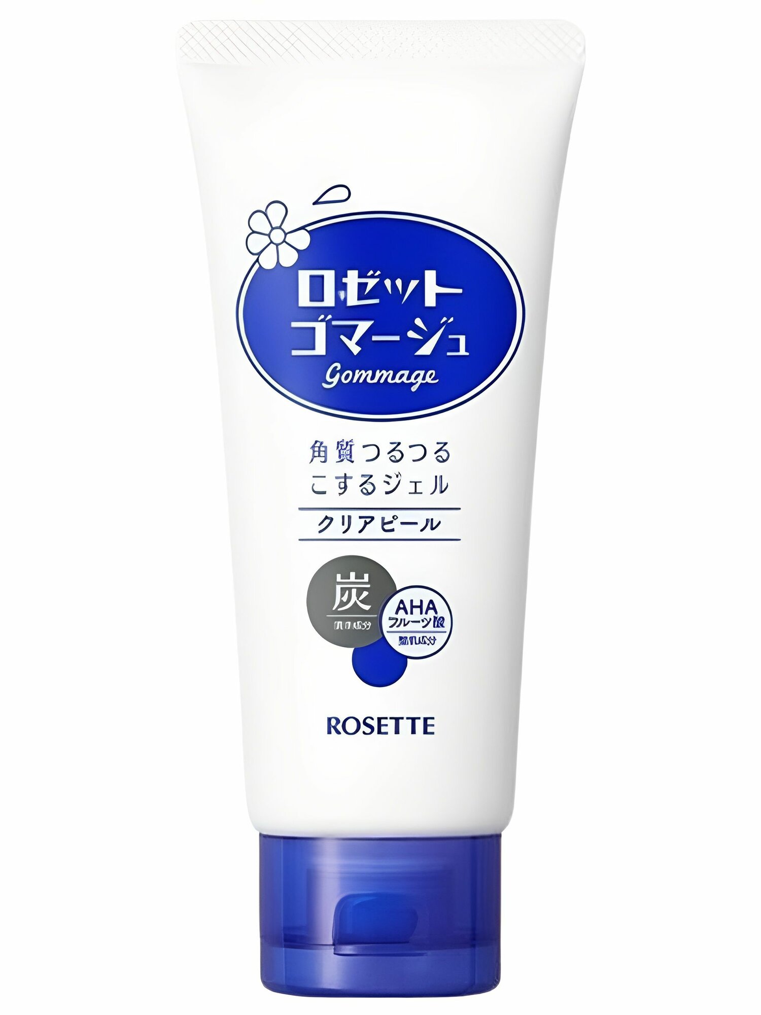 Японский пилинг скатка для лица AHA кислотный Rosette смягчающий, гоммаж для удаления ороговевшей кожи 120 гр, гель от пигментации