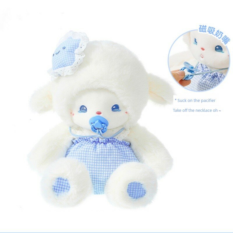 Оригинальная плюшевая игрушка-подушка в виде овечки из молочного флиса, в стиле пижамы, подарок на день рождения для