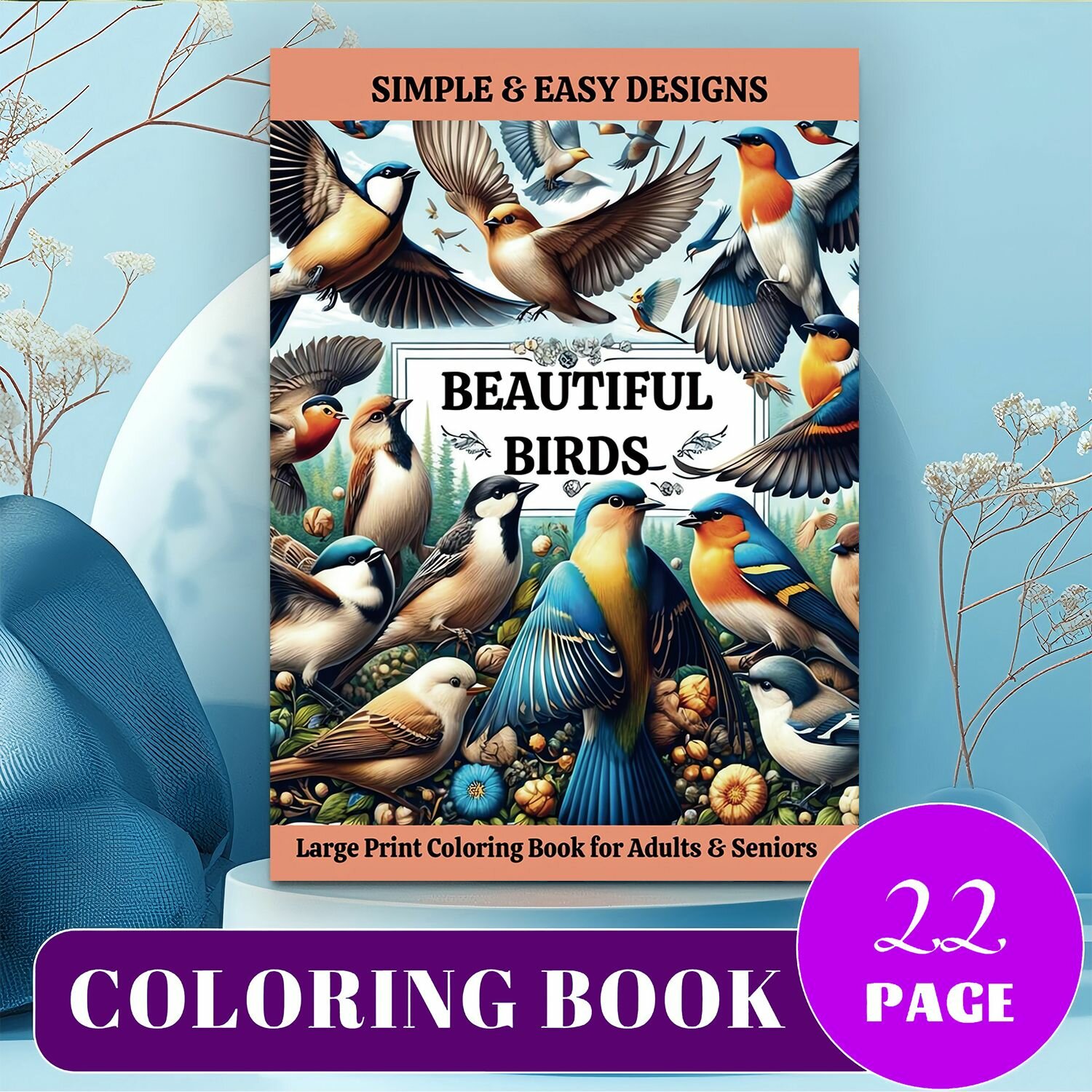 Премиальная антистресс-раскраска для взрослых и детей арт-терапия качественная бумага 1 шт