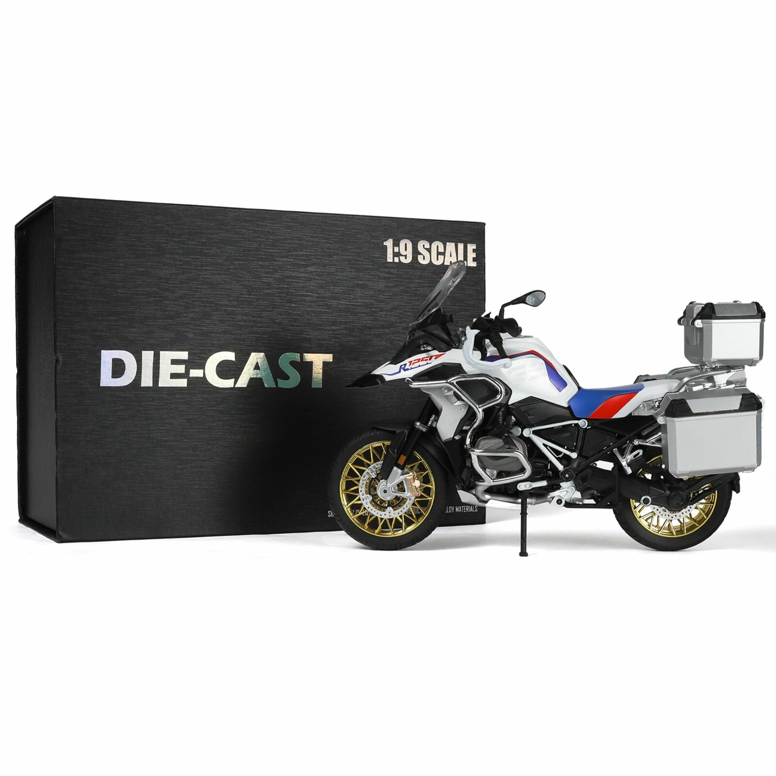 Модель мотоцикла BMW R125, литая под давлением, масштаб 1:9, сборка не требуется, готовая модель, классическая коллекция мотоциклов, подарок для взрослых (черный)