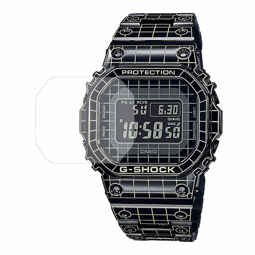 Скрин Мобайл защитный экран для часов Casio GMW-B5000CS-1 из гидрогелевая плёнка прозрачная
