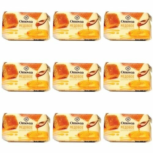 Pulsar Omovea Твердое мыло Банное, Медовое, 180г, 9шт