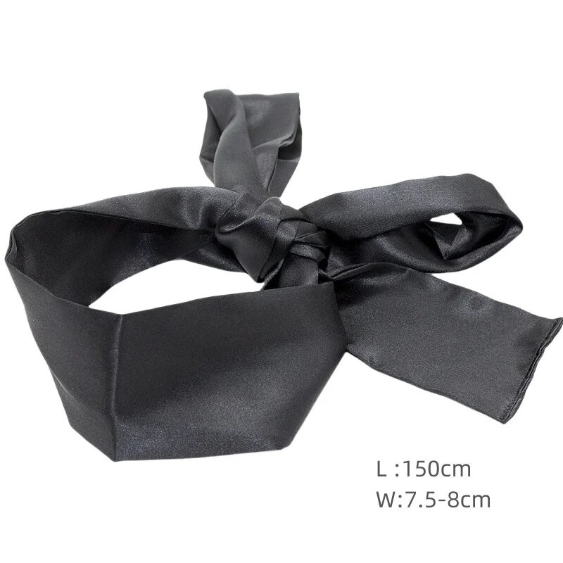 Эротическая тканевая однотонная маска для глаз с Фетиш-раб Косплей связывающие секс-игрушки черный